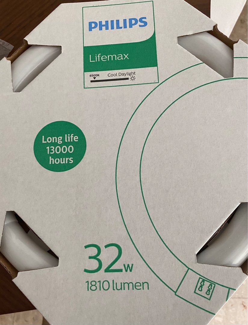 Philips Lifemax TL-E 32W Cool Daylight, 290mm, Furniture & Home Living, Lighting & Fans ...