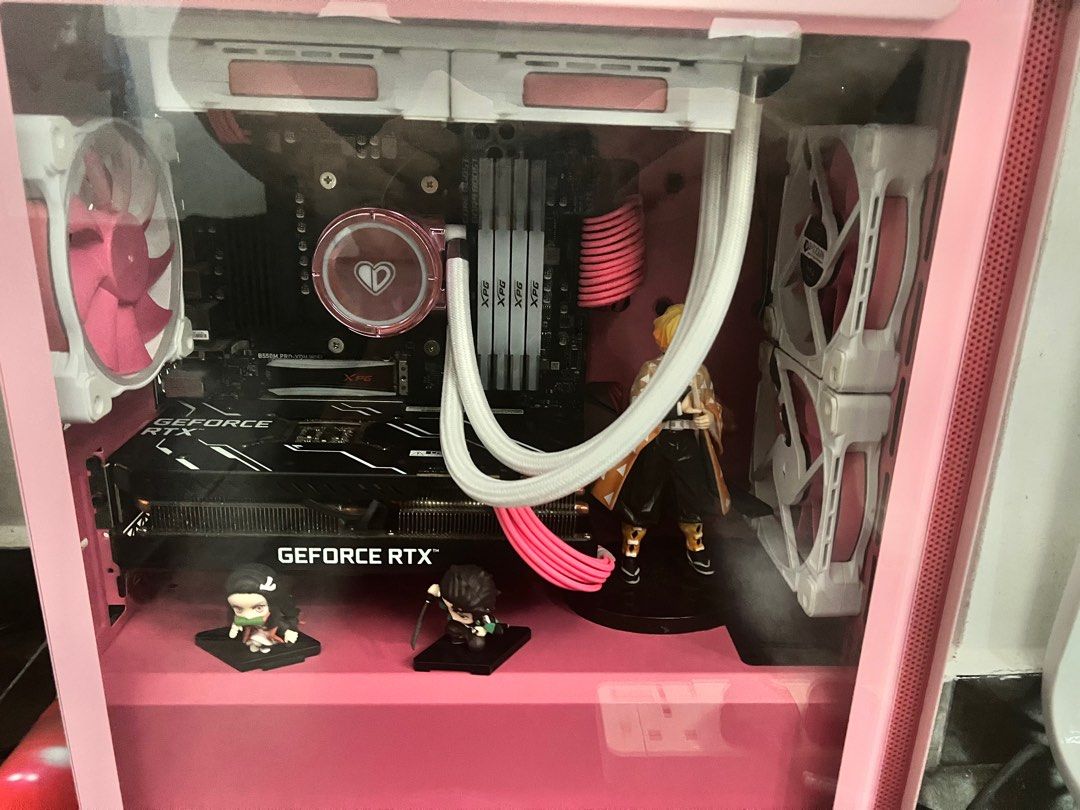 Pink! RTX 3070 r5 5600x Gaming pc, Computers & Tech, Desktops on Carousell