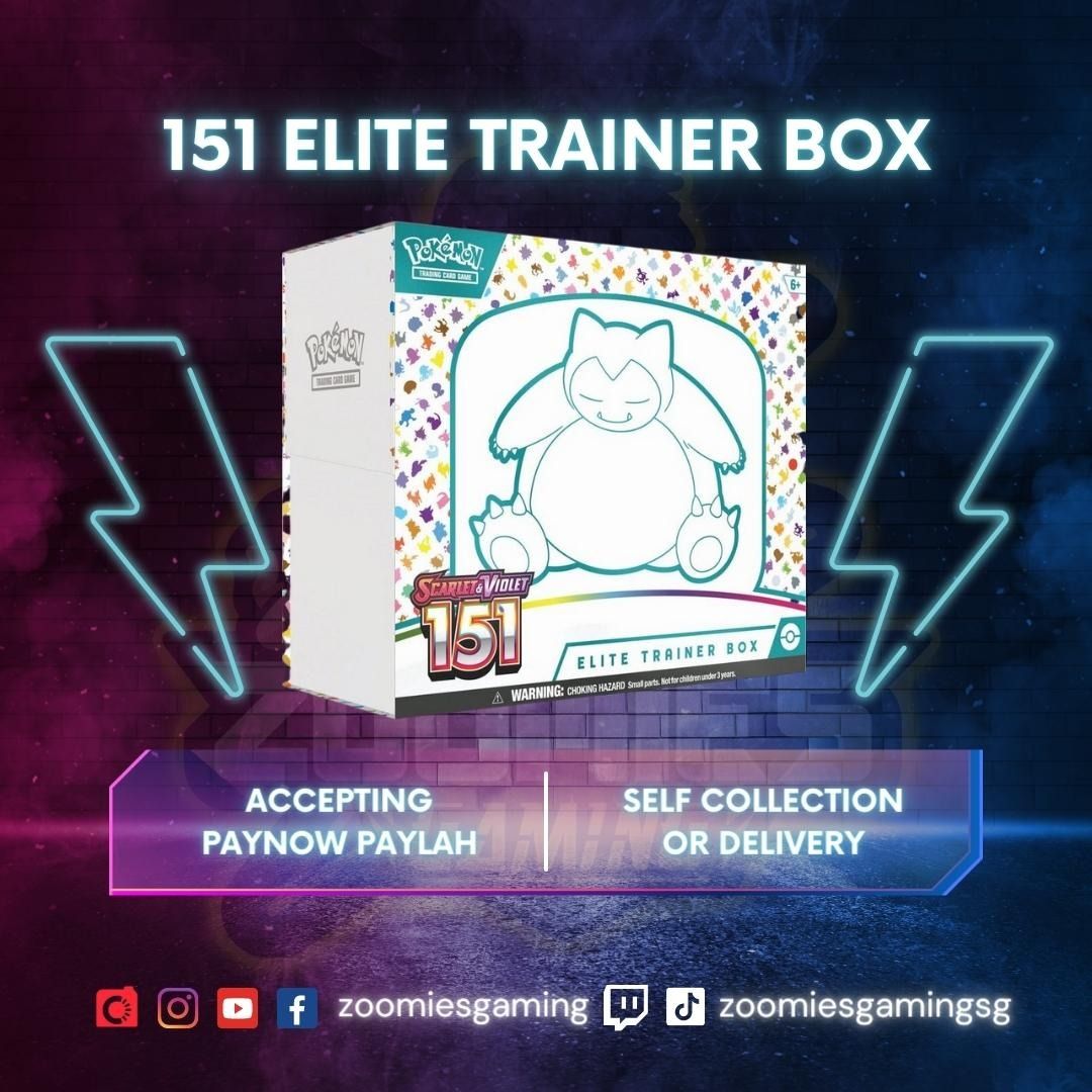 [Ready stock ]Pokemon 151 Elite Trainer Box, Hobbies & Toys, Toys ...