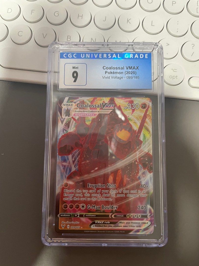 Pokemon Coalossal Vmax slab CGC 9 vivid voltage, Hobbies & Toys, Toys ...