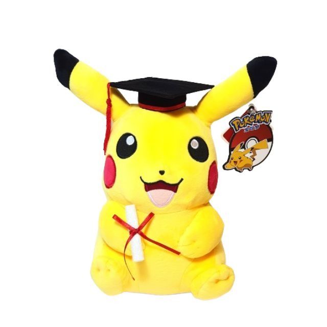 Pokemon Smiling Pikachu Graduation Convocation Gift Plush Toy, Hobbies ...