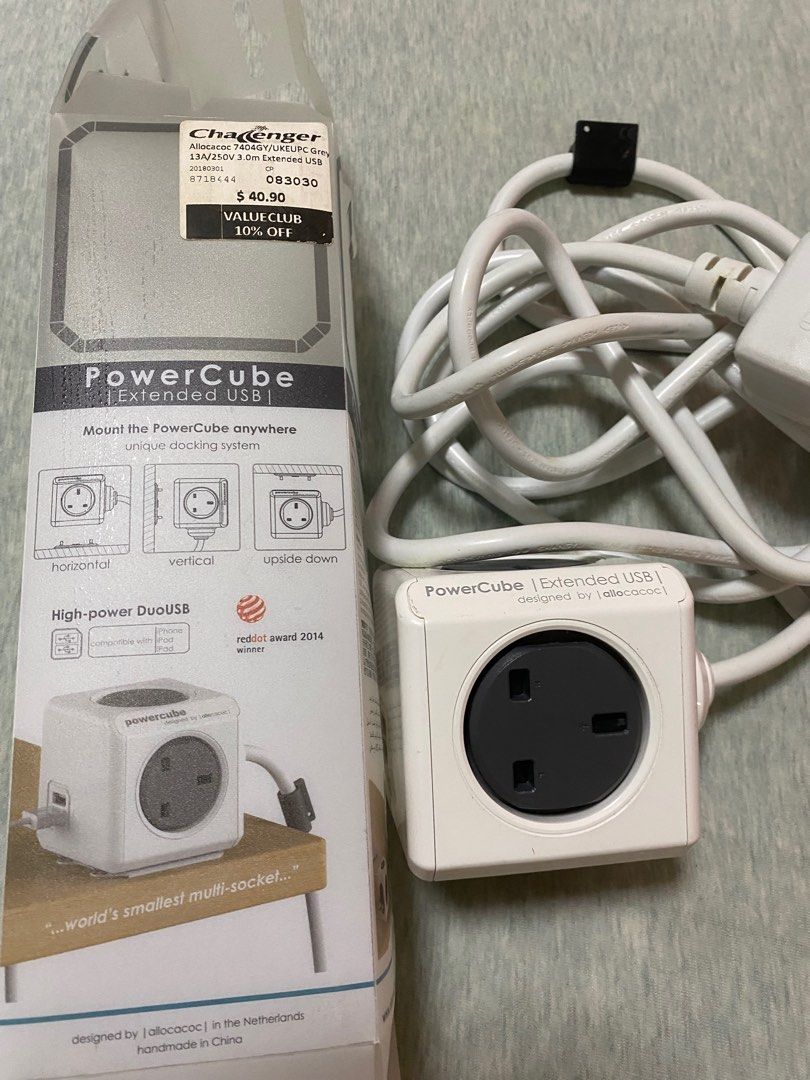 Power Cube Extension With 2 USB, TV & Home Appliances, Electrical ...