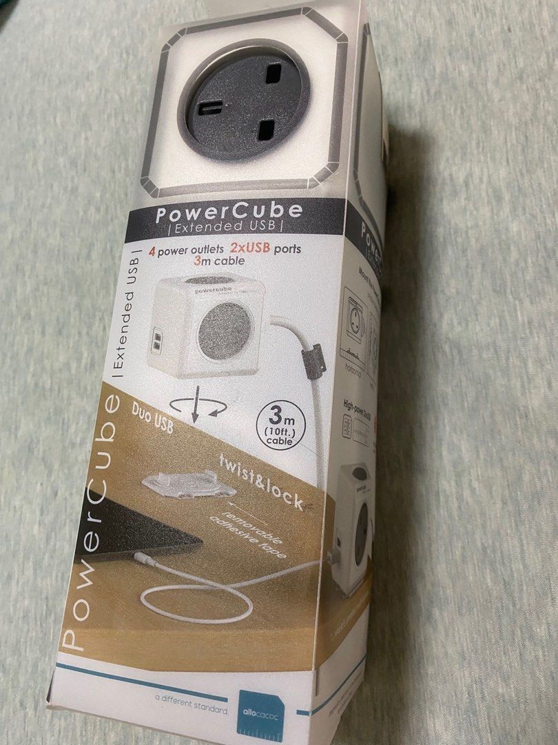 Power Cube Extension With 2 USB, TV & Home Appliances, Electrical ...