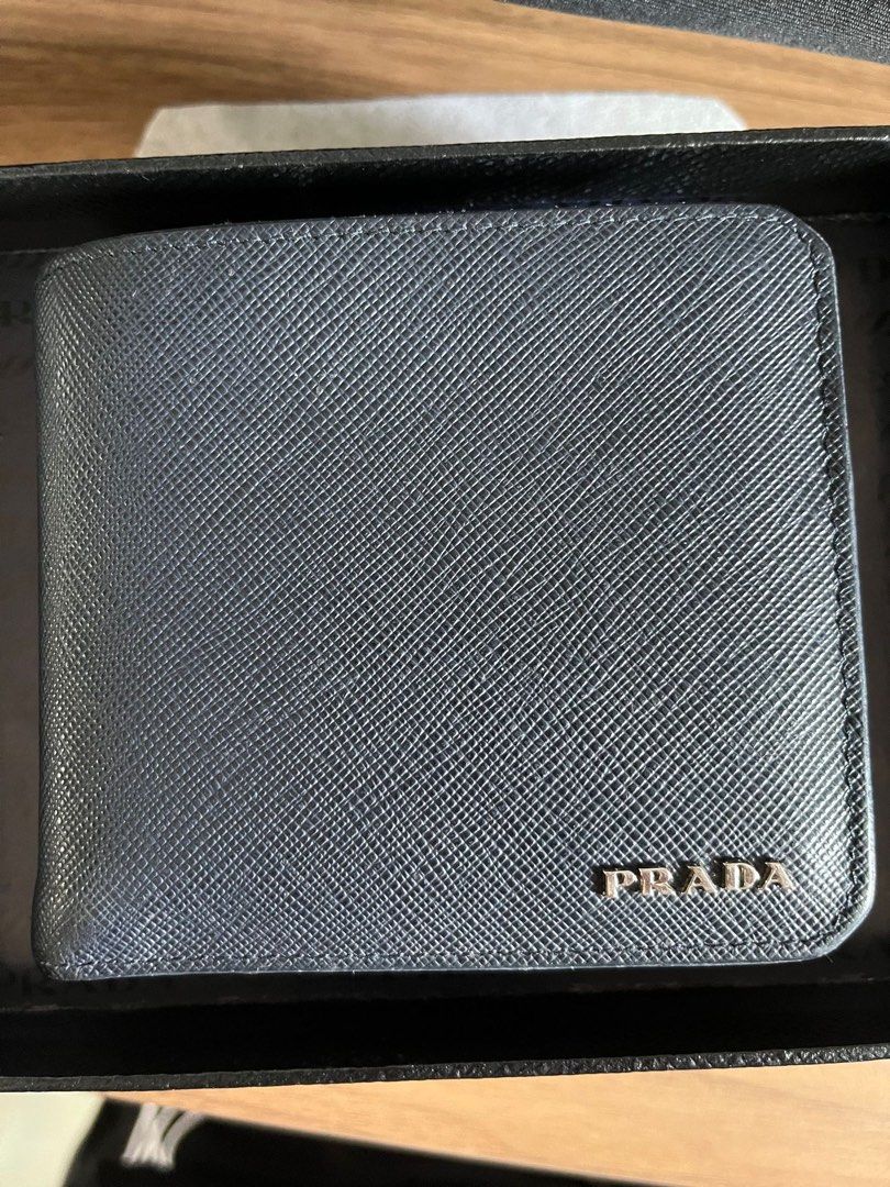 Prada male wallet, Luxury, Bags & Wallets on Carousell
