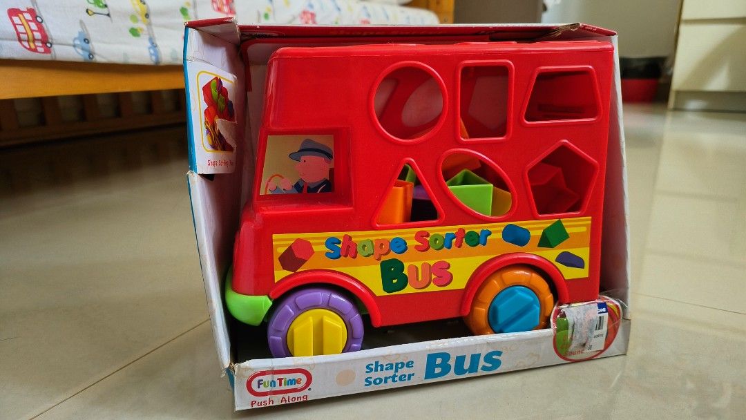 Preloved Shapes Sorter Bus, Babies & Kids, Infant Playtime on Carousell