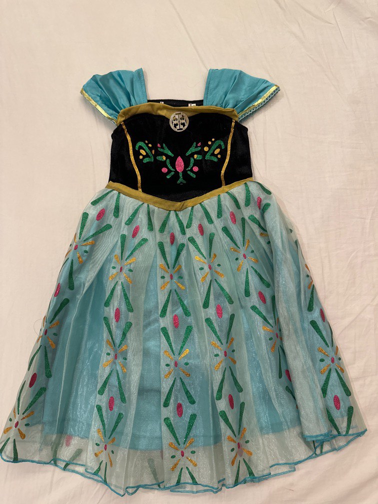 Princess Anna Costume Frozen Costume 3-5years old, Babies & Kids ...