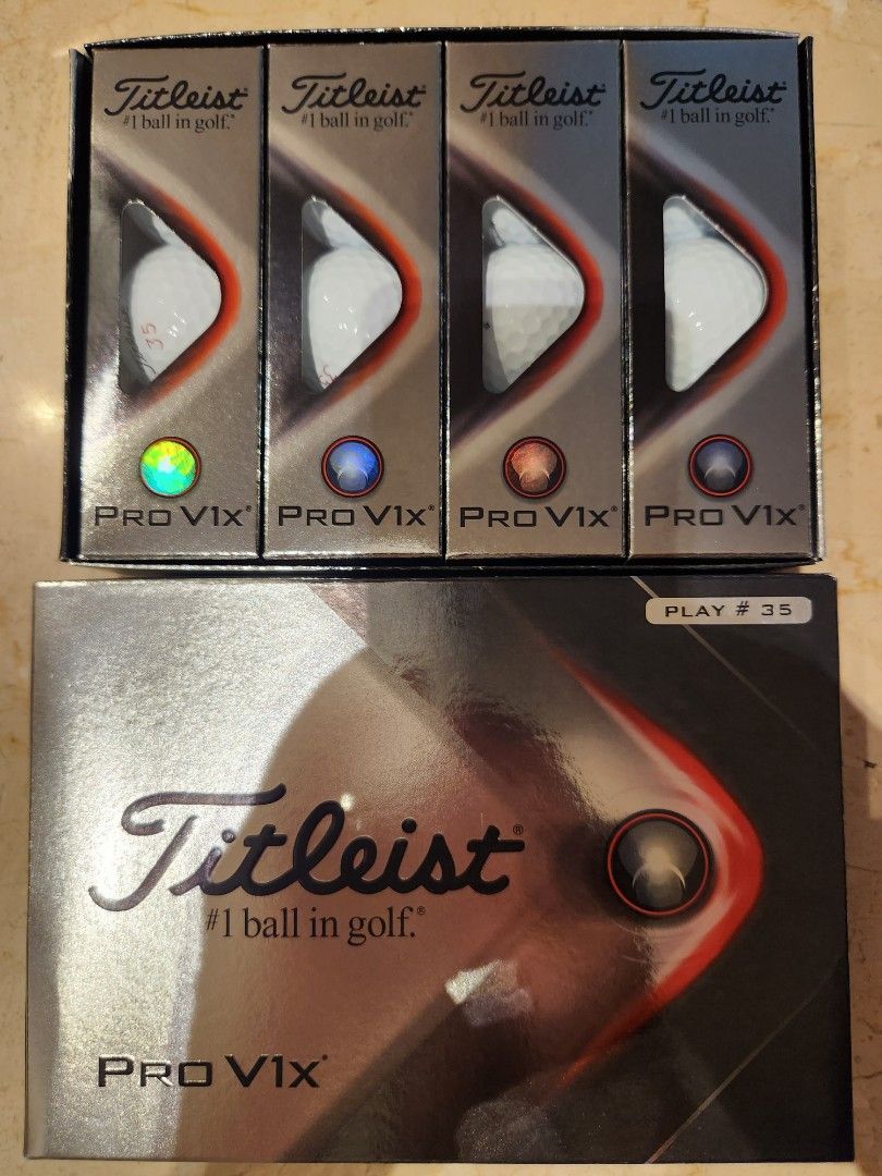 Pro V1x #35 box of 12, Sports Equipment, Sports & Games, Golf on Carousell
