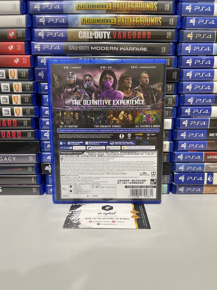 PS4 mortal kombat 11 ultimate edition R3 english chinese cd disc original used game, Video ...