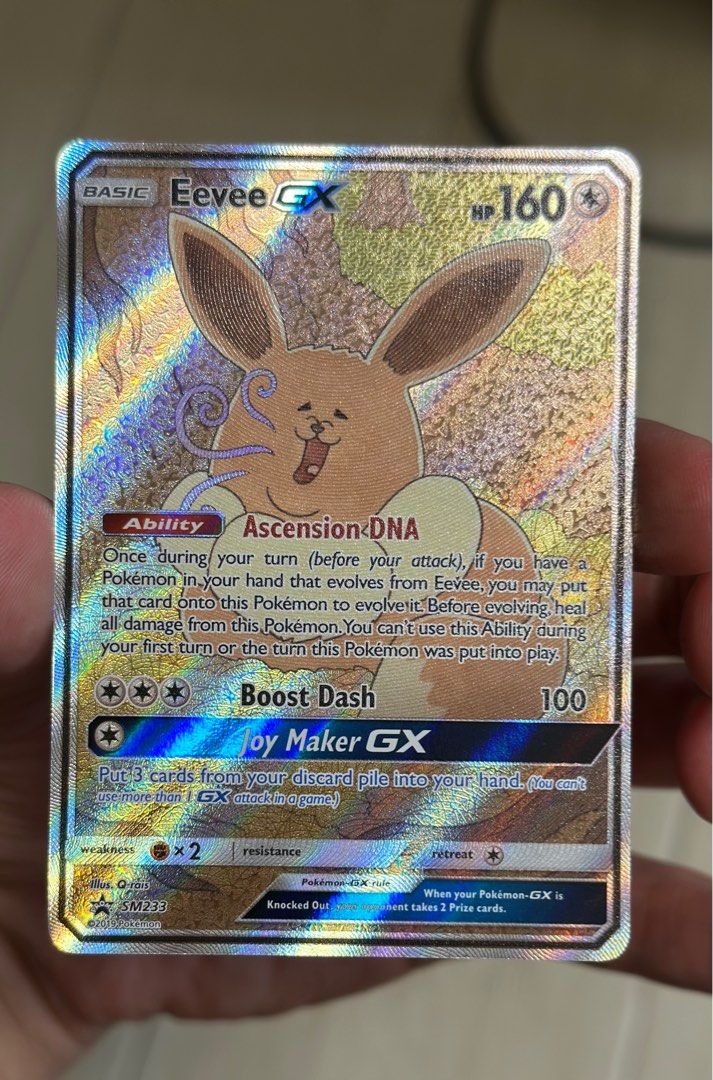 PTCG 美版 伊背GX PROMO 稀有可愛畫風 寶可夢卡, 興趣及遊戲, 玩具 & 遊戲類 - Carousell