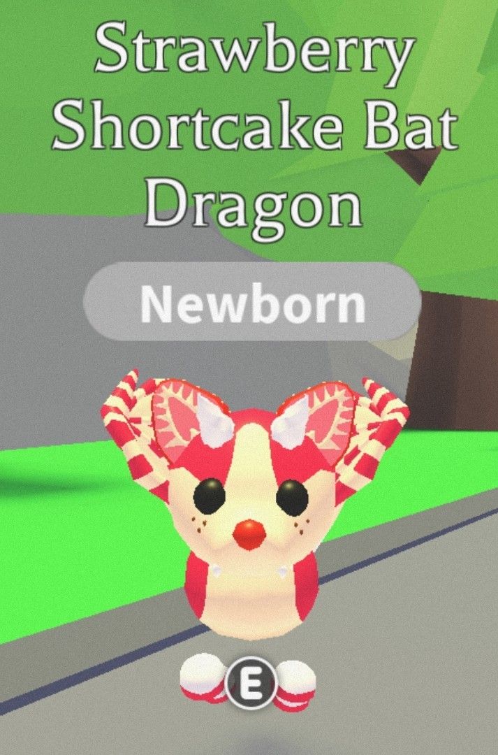 (READ DESC) Roblox | Adopt Me | SSBD(Strawberry Shortcake Bat Dragon ...