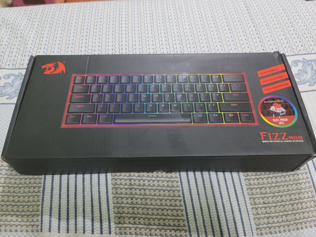 Red Dragon Fizz RGB Mechanical Keyboard on Carousell