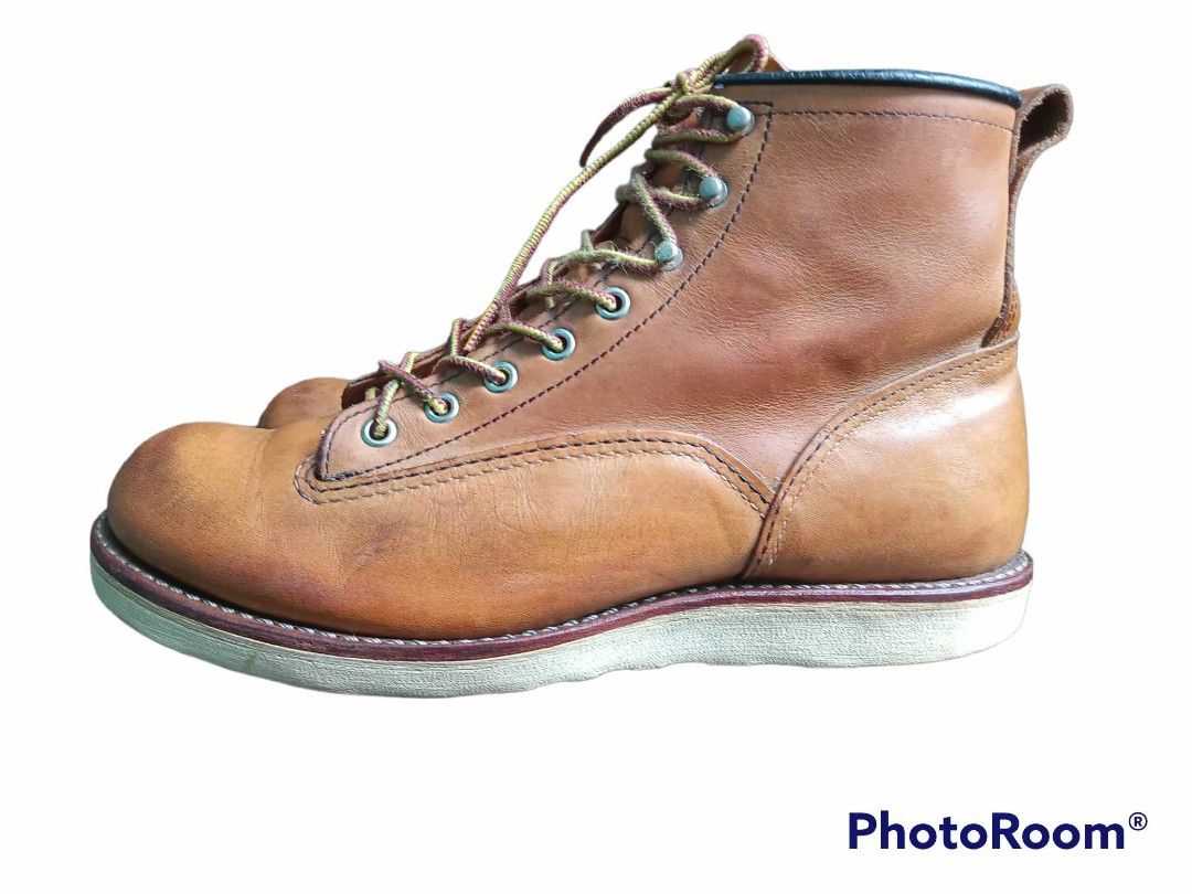 Red wing lineman boots on Carousell