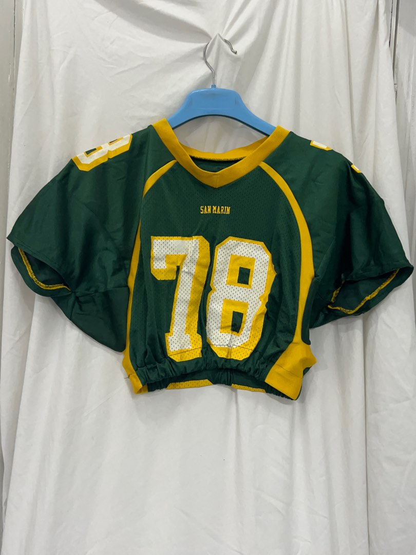 Reworked Football Top, Women's Fashion, Tops, Others Tops on Carousell