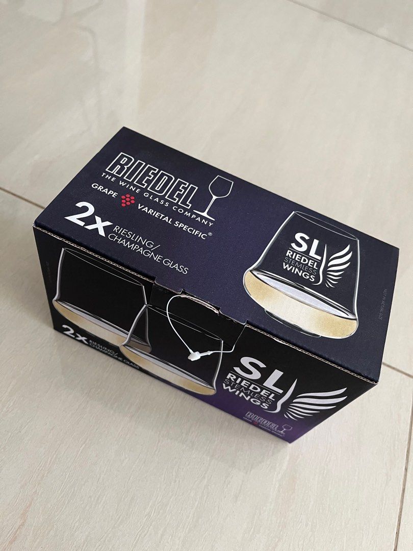 Riedel Sl Stemless Wings Wine Glass Riesling Champagne Furniture