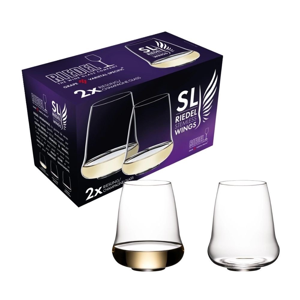 Riedel Sl Stemless Wings Wine Glass Riesling Champagne Furniture