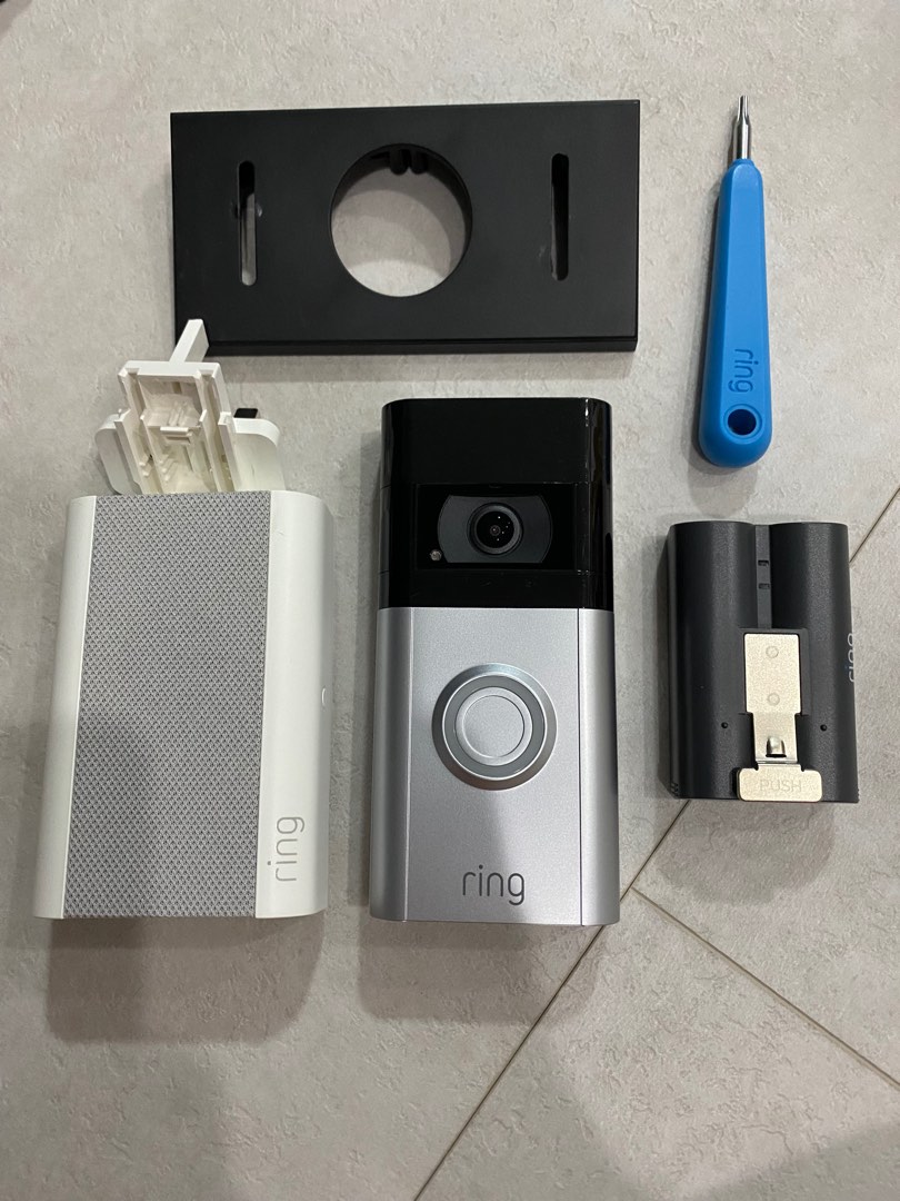 Ring 4 wireless doorbell with chime, Furniture & Home Living, Security ...