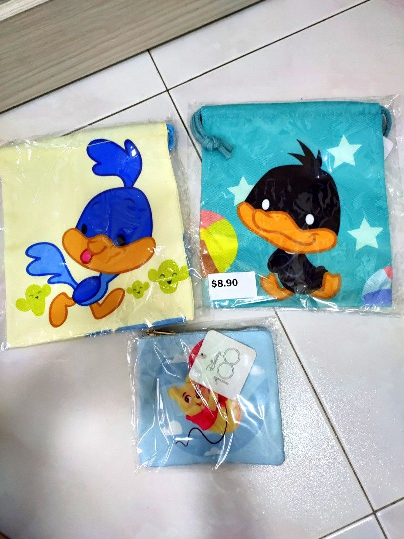 Road runner daffy duck warner bros draw string pouch Winnie the pooh ...