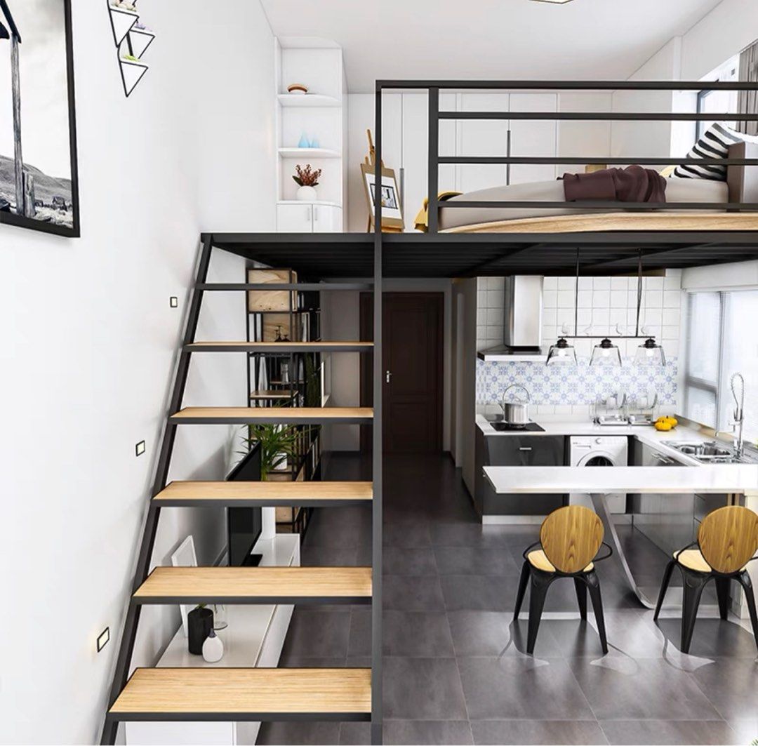 ROSS Modern Loft Bedframe, Furniture & Home Living, Furniture, Bed ...