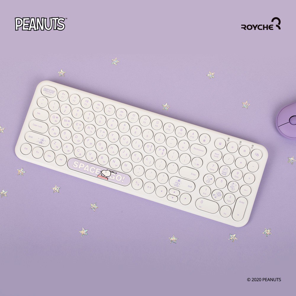 Royche x Peanuts Snoopy Wirless Keyboard, Computers & Tech, Parts ...
