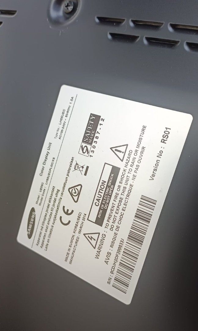 SAMSUNG LED 55 UE series Display UE55C 2 TV $400, TV & Home Appliances ...