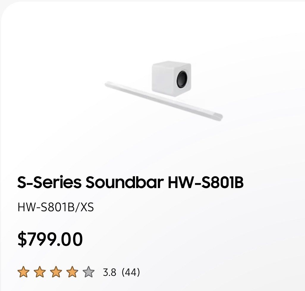 Samsung HW-S801B soundbar, Audio, Soundbars, Speakers & Amplifiers on Carousell