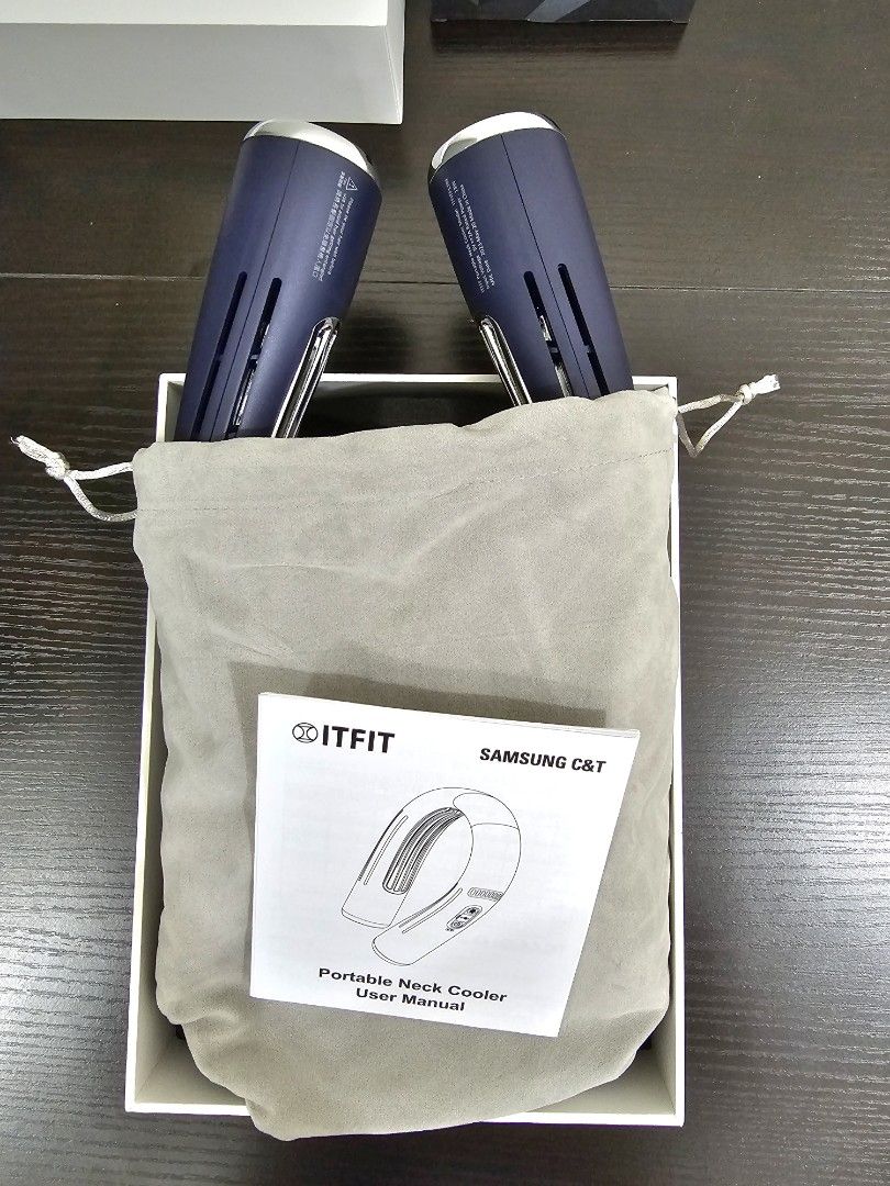 Samsung Neck Cooler 頸風扇 (全新), 手提電話, 電話及其他裝置配件, 其他電子周邊配件及產品 - Carousell