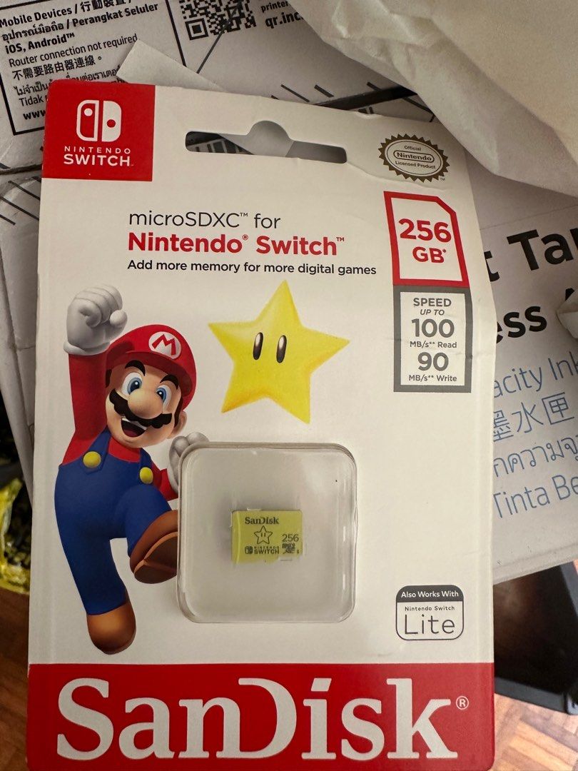Sandisk switch memory card 256gb, Video Gaming, Video Game Consoles ...