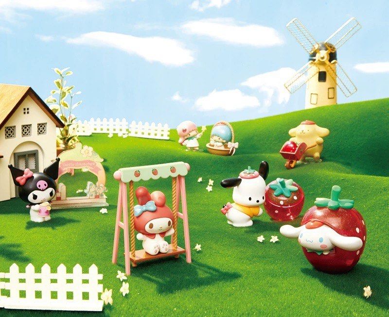 SANRIO MINISO STRAWBERRY FARM / FULL SET / SINGLE BLIND BOX / ABLE TO ...