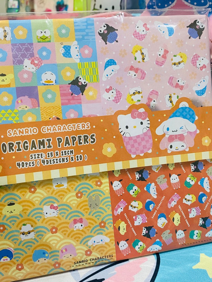 sanrio origami paper on Carousell