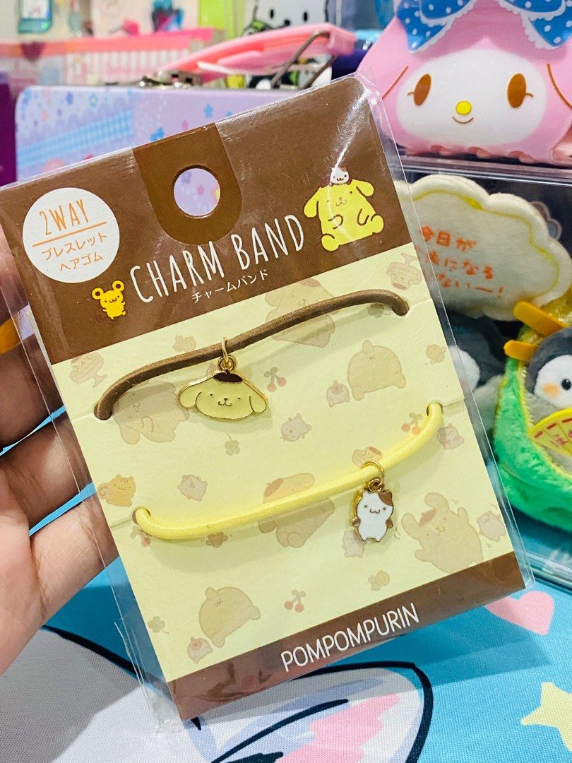 sanrio pompompurin bracelet charm band on Carousell