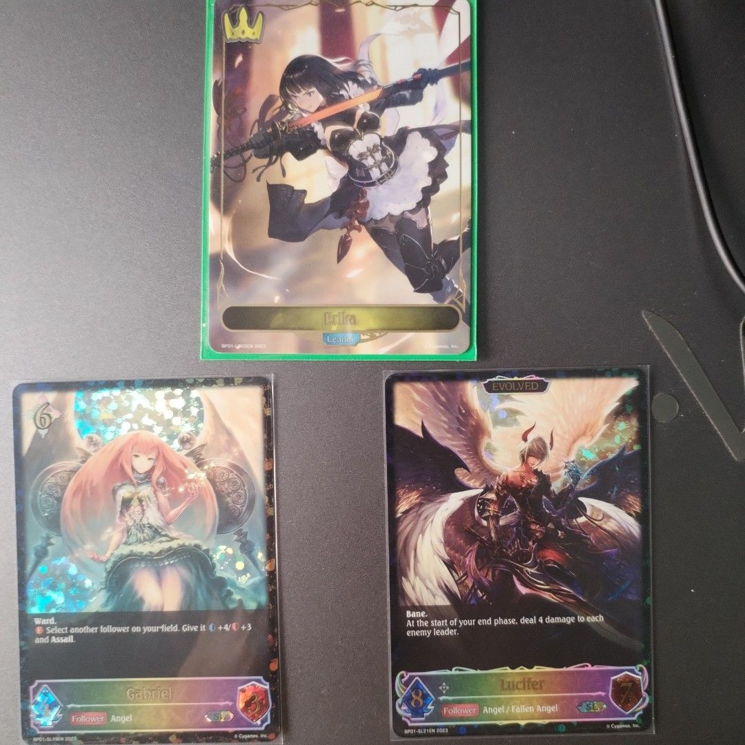 Shadowverse Evolve Erika Swordcraft Sword Leader card, Hobbies & Toys ...