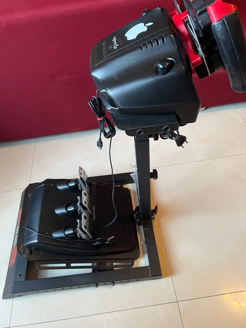 Sim Racing Rig - Logitech G29 (with Custom Ferrari Racing Wheel and ...