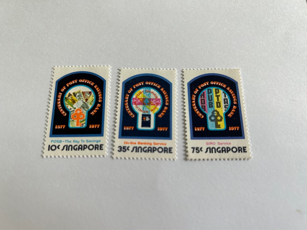 Singapore stamp 1977 centenary of posb mnh vf, Hobbies & Toys ...