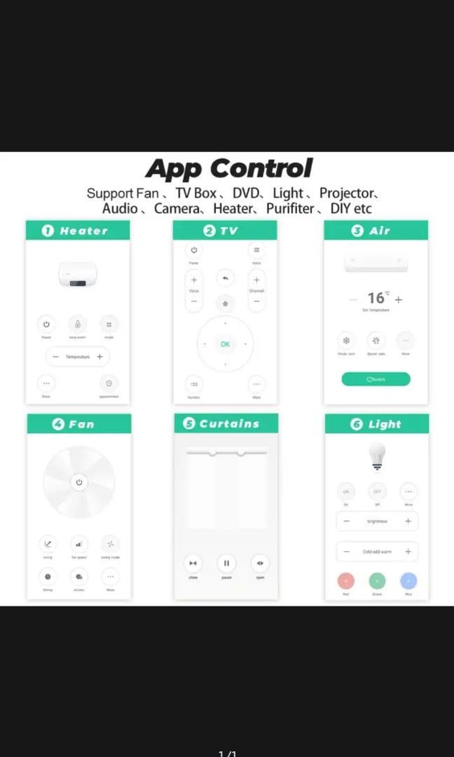 Smart Home Wifi IR RF Remote Control, Furniture & Home Living, Home Improvement & Organisation ...