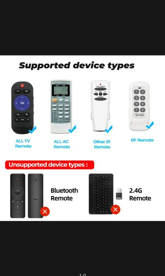 Smart Home Wifi IR RF Remote Control, Furniture & Home Living, Home Improvement & Organisation ...