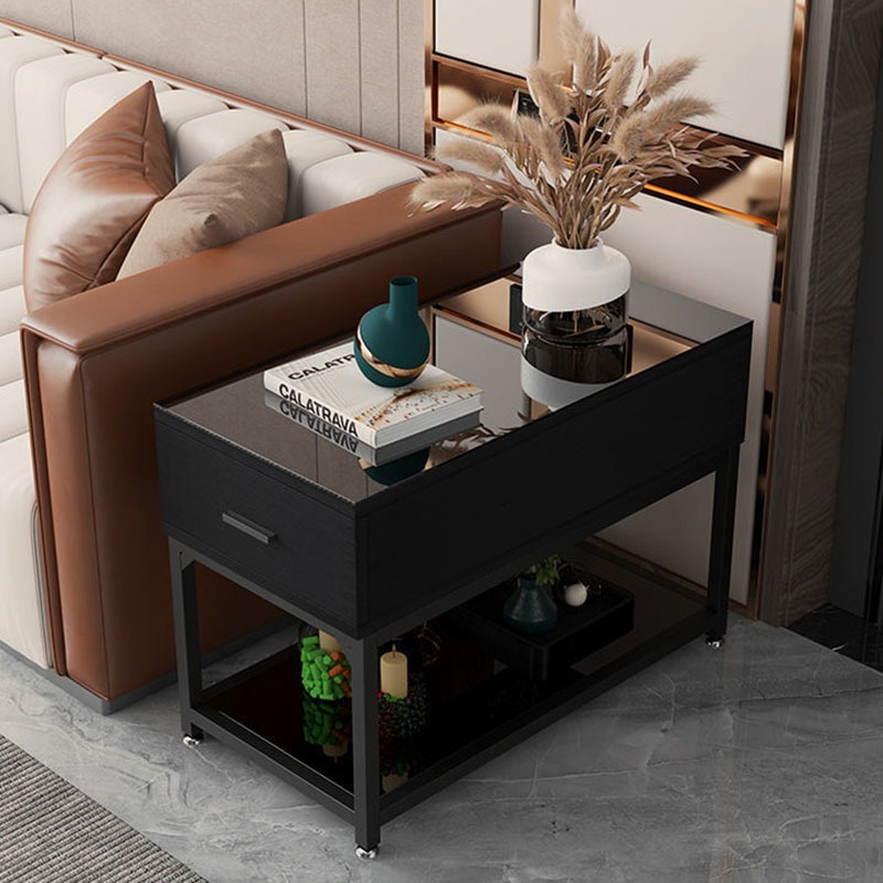 Sofa Side Table Living Room Side Cabinet With 1Drawer Free Install ...
