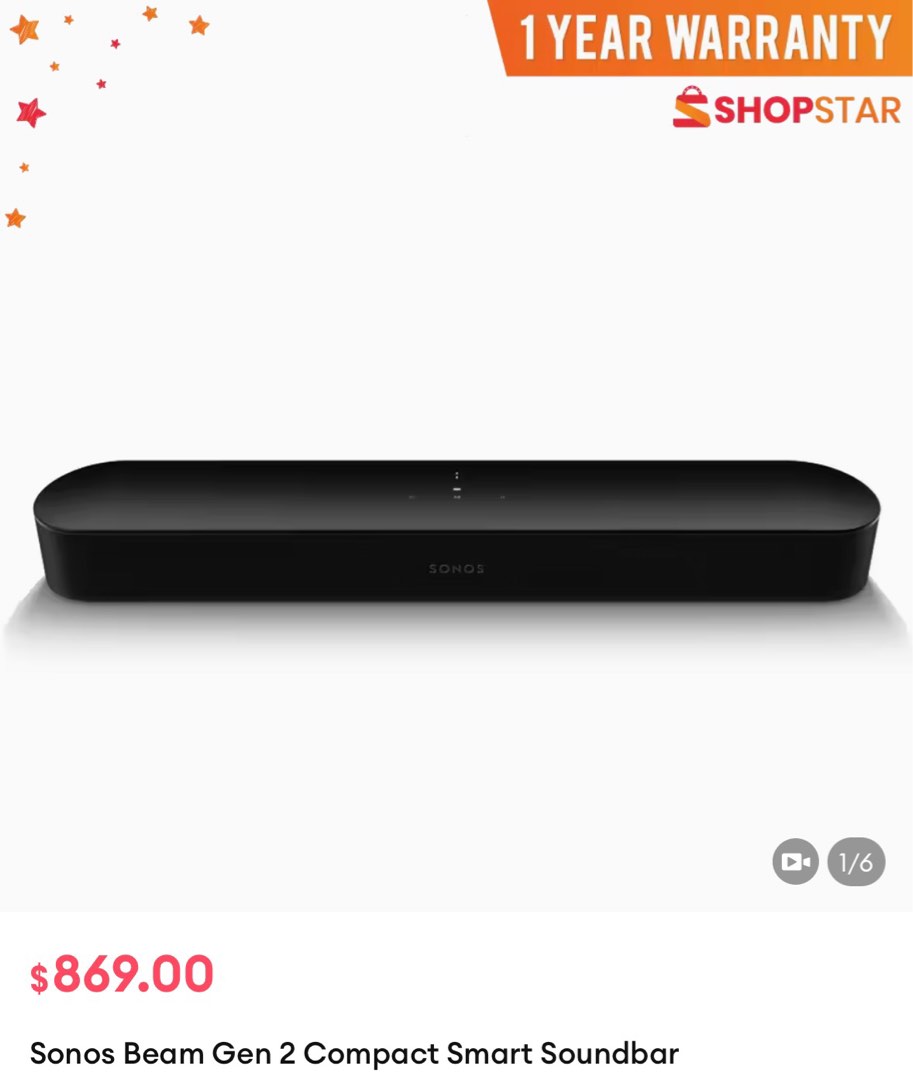 Sonos Beam Gen 2, Audio, Soundbars, Speakers & Amplifiers on Carousell