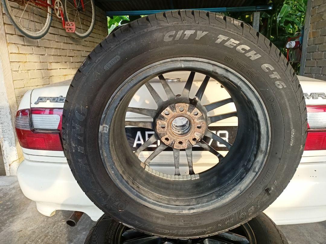 Sportrim & Tayar Baru Saiz 14', Auto Accessories on Carousell
