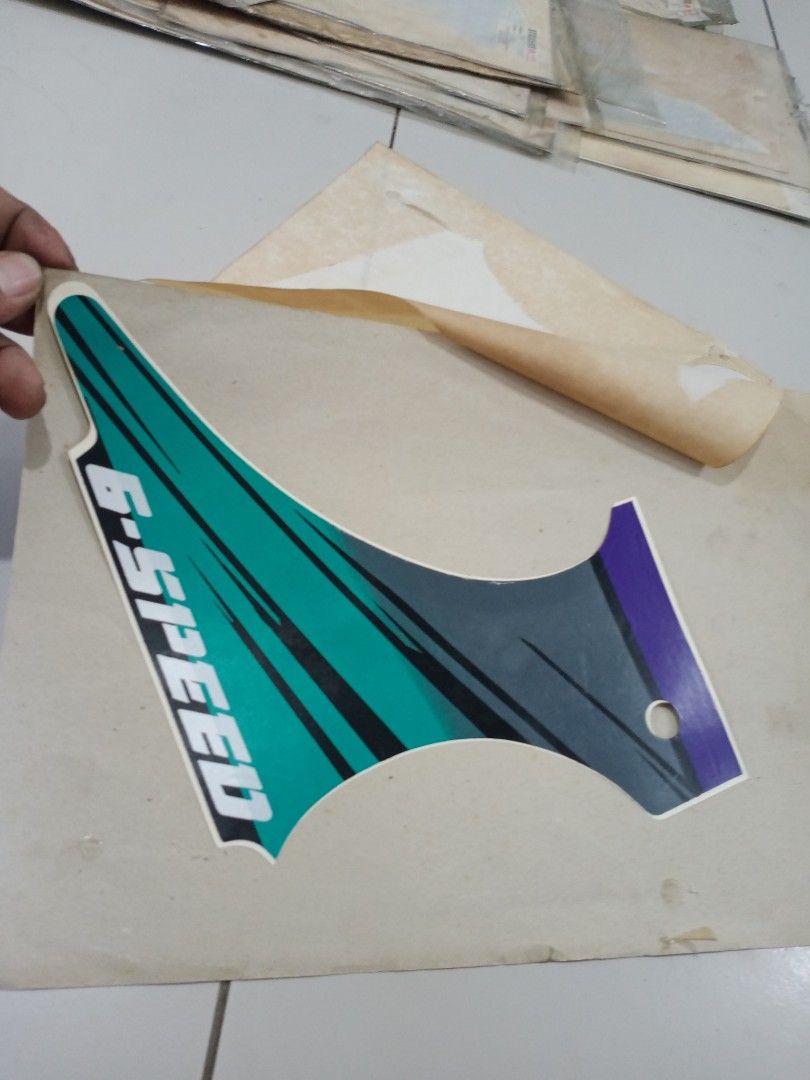 Sticker yamaha rxz bluish black NOS, Hobbies & Toys, Stationery & Craft ...