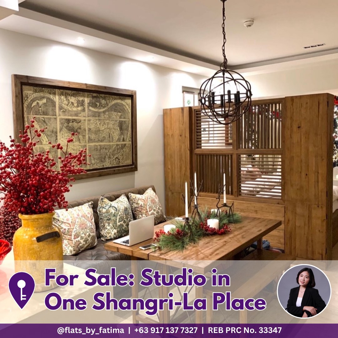 Studio in One Shangri-La Place For Sale Ortigas Mandaluyong City ...