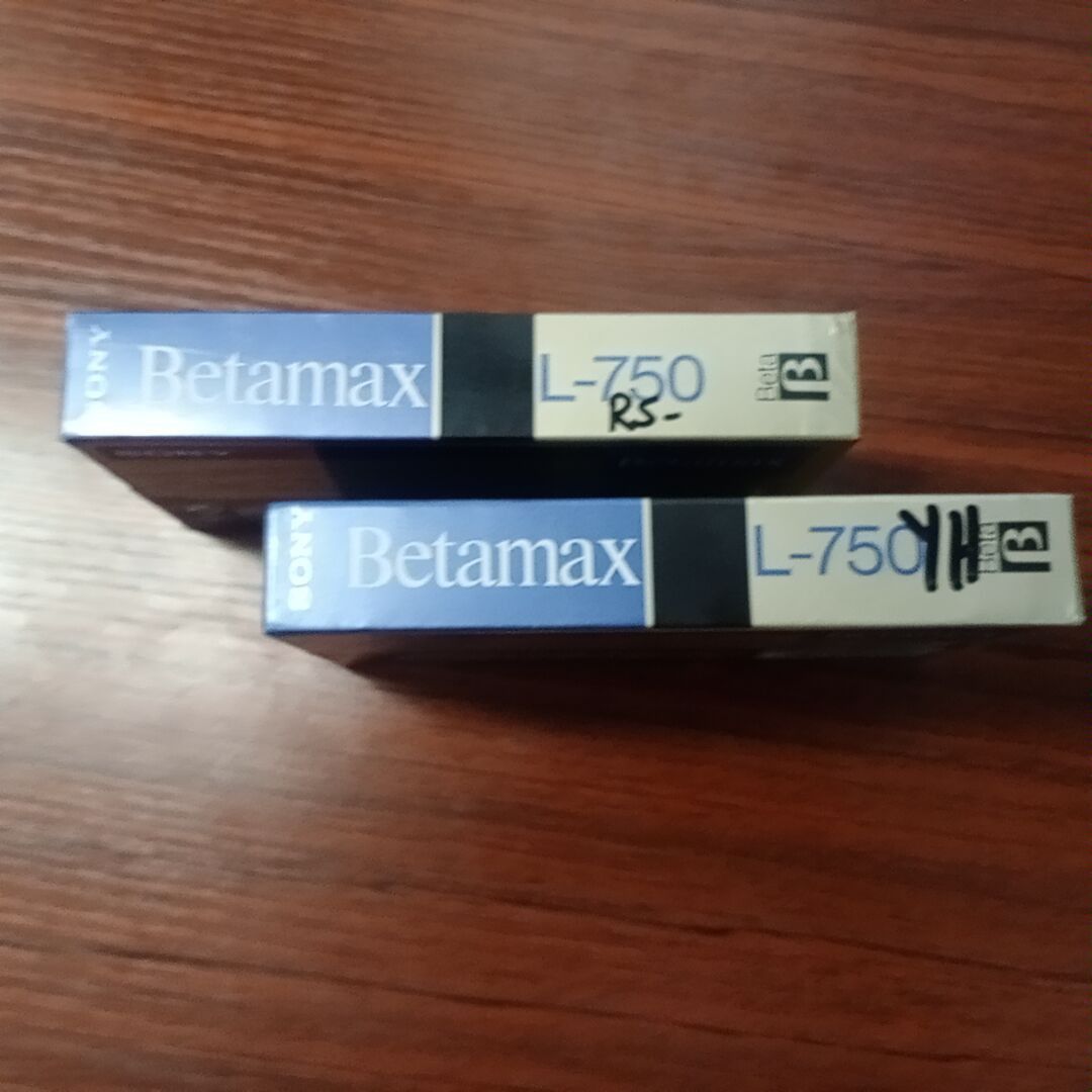 Tape Sony Betamax L-750 Vintage Video Cassette Tape Recording ...