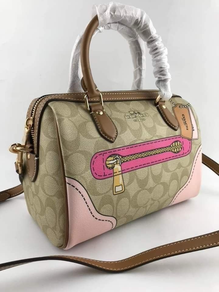 Tas Coach Rowan Satchel In Signature Canvas, Barang Mewah, Tas & Dompet ...