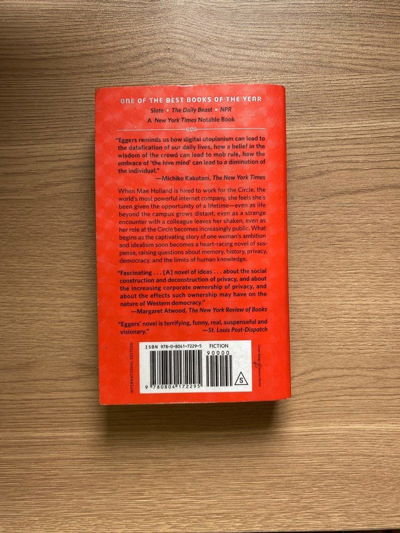 The Circle by Dave Eggers, Hobbies & Toys, Books & Magazines, Fiction ...