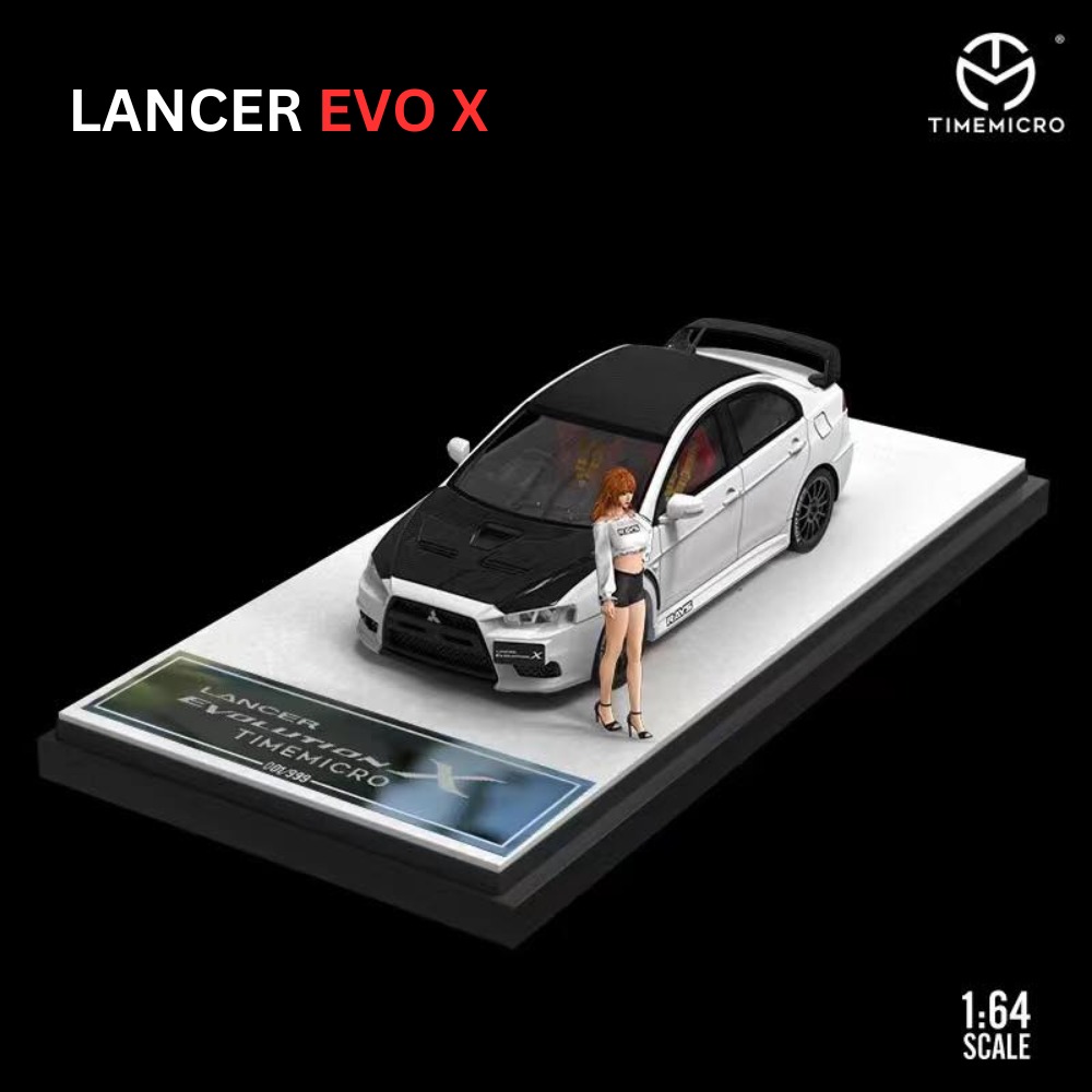 Time Micro TM 1/64 Scale Lancer Evolution EVO X w/ Figure (Deluxe Version) Die-cast Car on Carousell