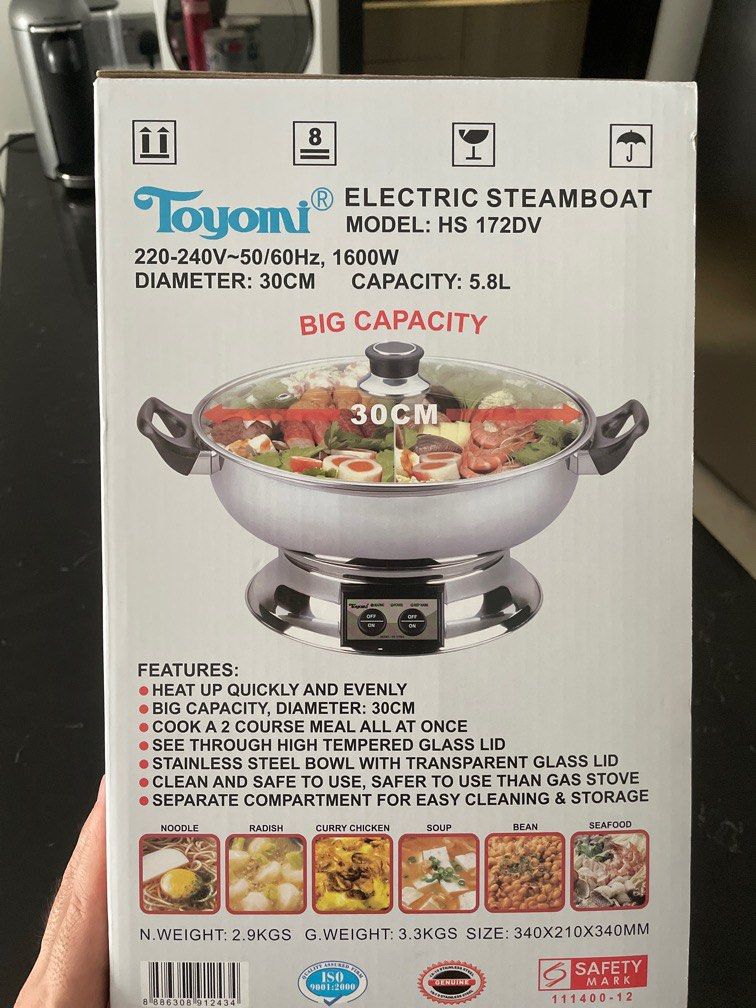 Toyomi Electric Steamboat, TV & Home Appliances, Kitchen Appliances ...