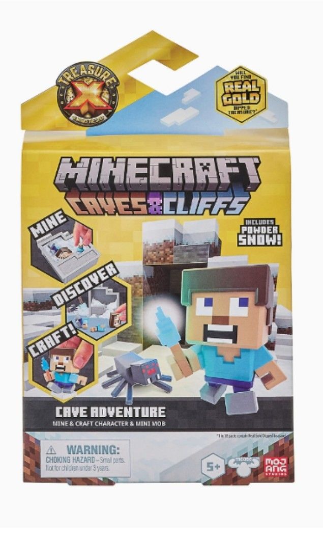 Treasure x Minecraft Caves and Cliffs Cave Adventure, Hobbies & Toys ...