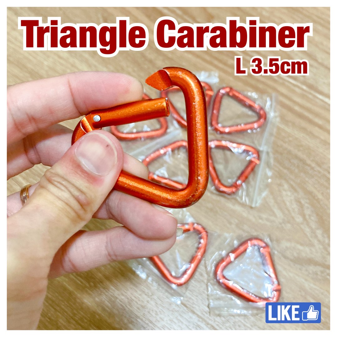 Triangle Carabiner, Sports Equipment, Hiking & Camping on Carousell