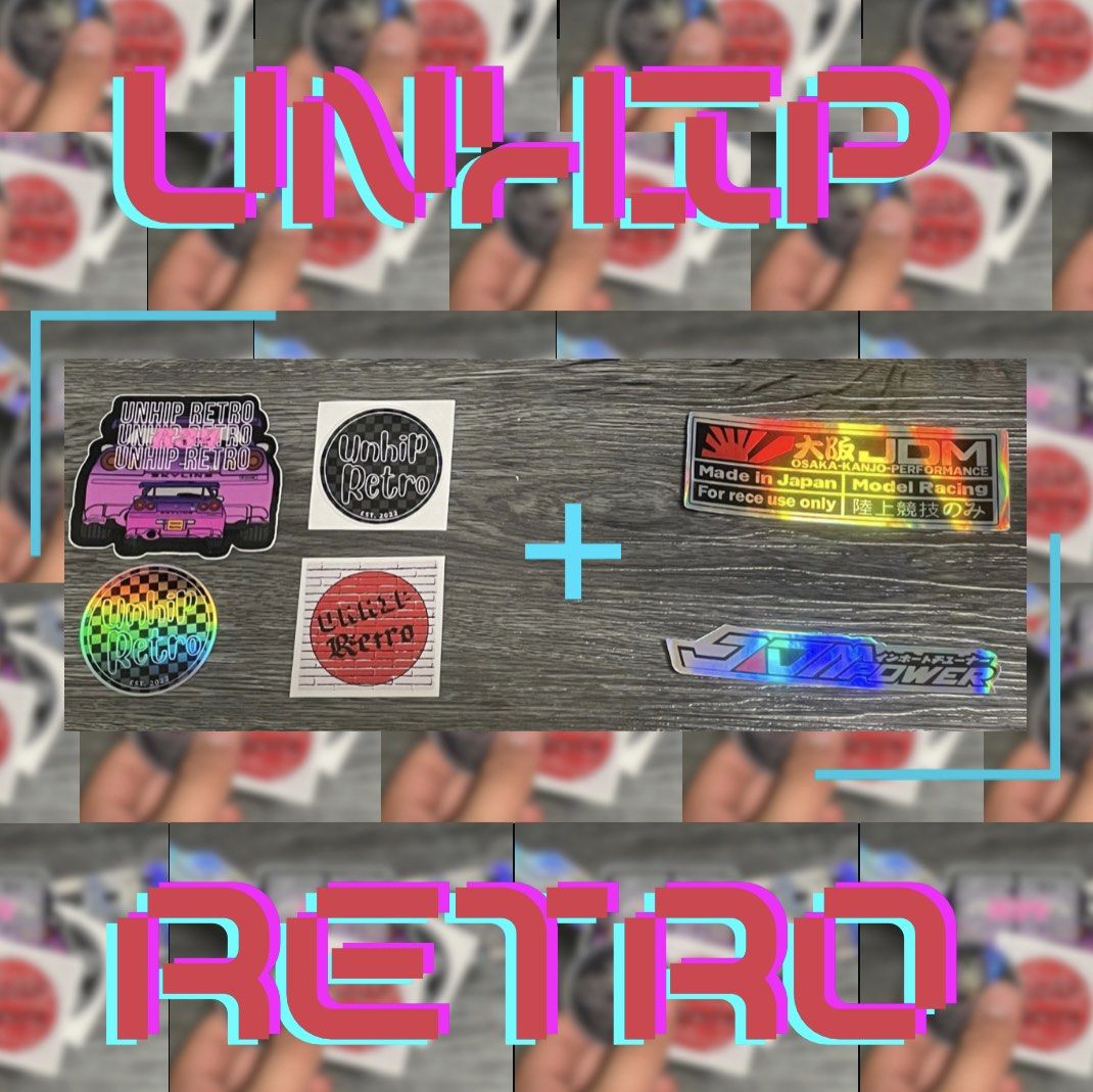 Unhip Retro STICKERS‼️, Hobbies & Toys, Stationery & Craft, Craft ...