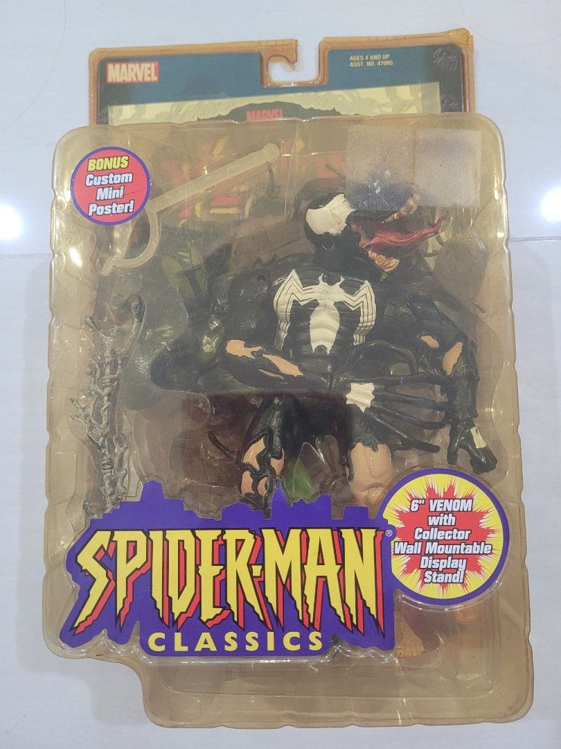 Venom Spider-man Classics Series 1 Action Figure Marvel Legends Toy Biz ...