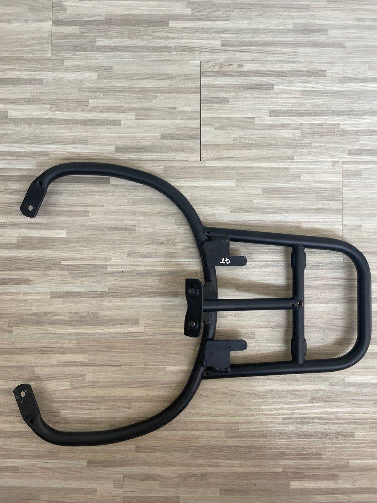 Vespa GTS 300 Rear Rack Black, Motorcycles, Motorcycle Accessories on ...